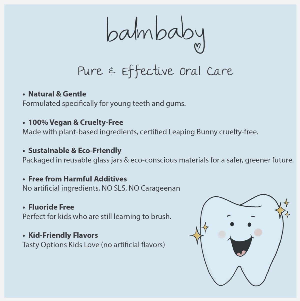 BALM! Baby – Fluoride-Free Toothpaste for Kids (” Teeth paste ...