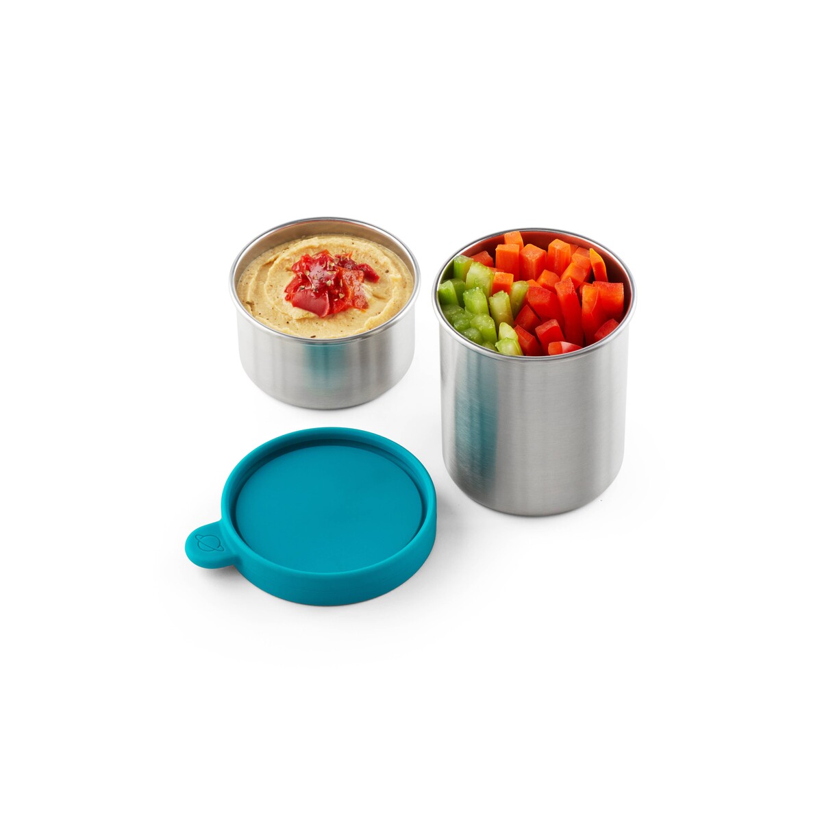 PlanetBox – Trailhead Duo Stainless Steel Snack Container | exist green