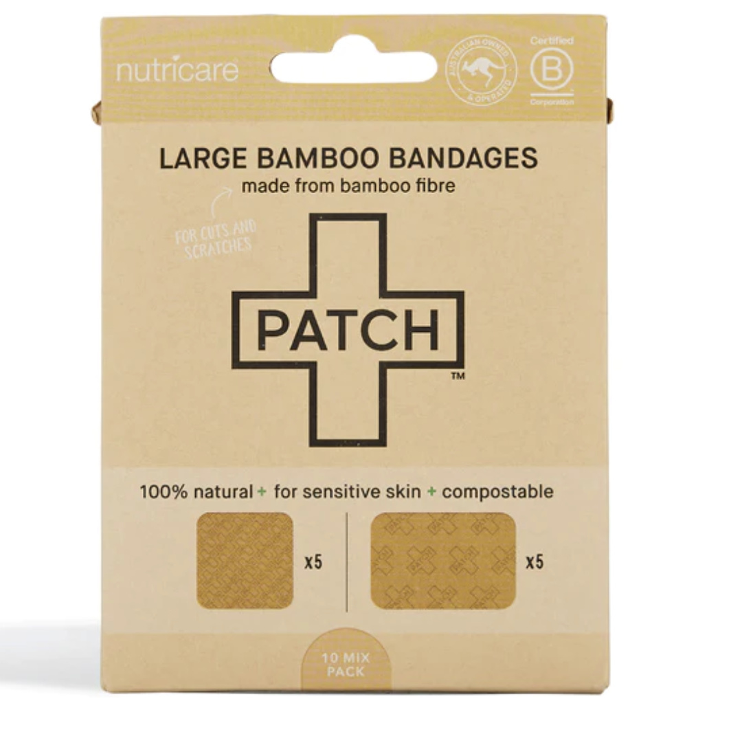 PATCH – Large Square And Rectangles Band-Aids – 10 Pack | Exist Green
