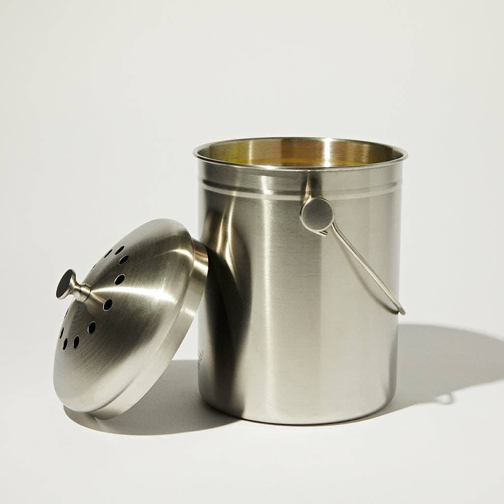 Package Free – Compost Bin, Stainless Steel | Exist Green